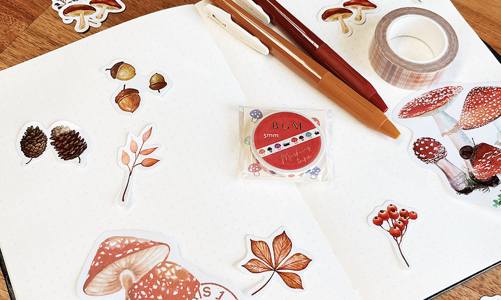 How to Create An Autumn Themed Planner or Journal Spread | WashiGang Blog