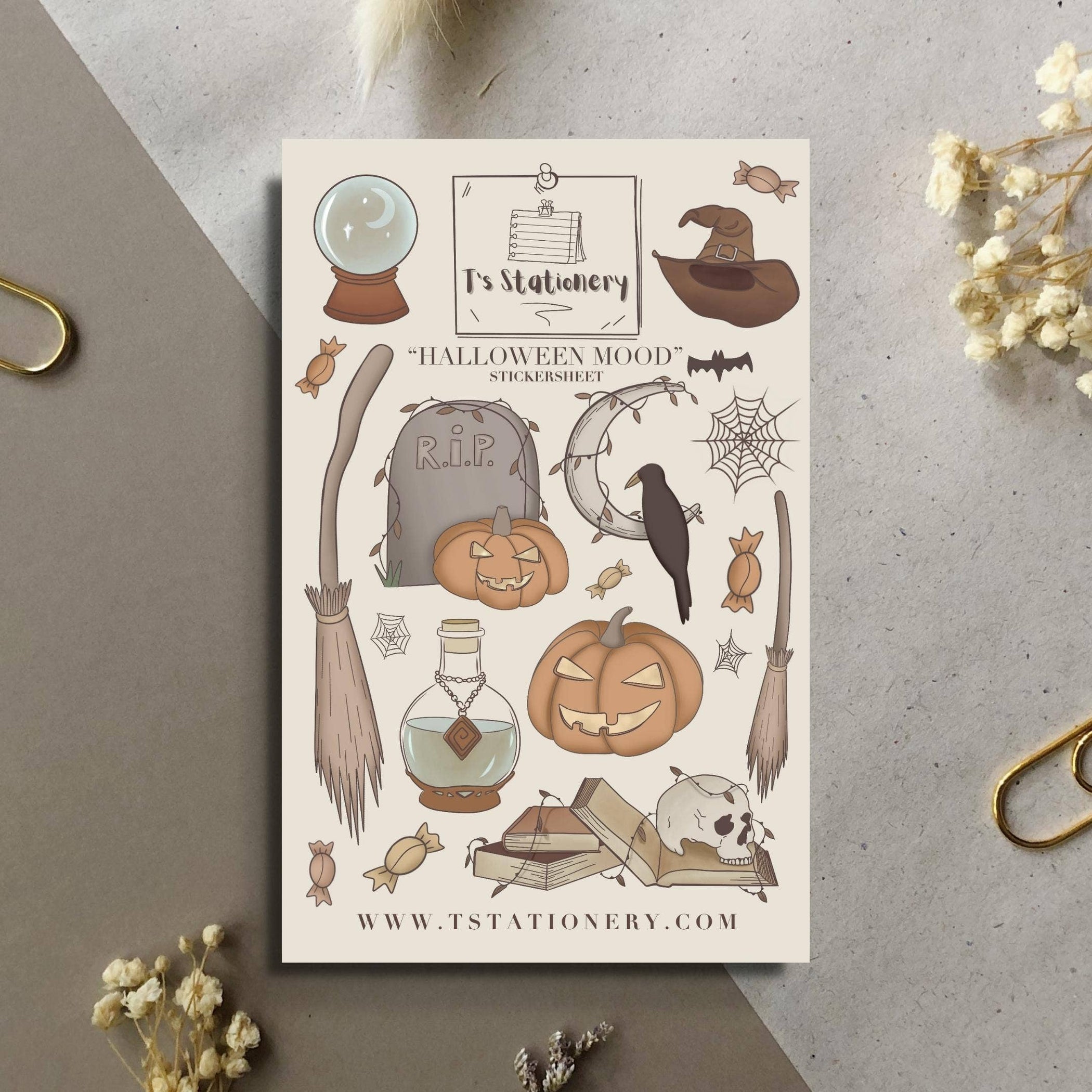 Halloween Mood Sticker Sheet — WashiGang