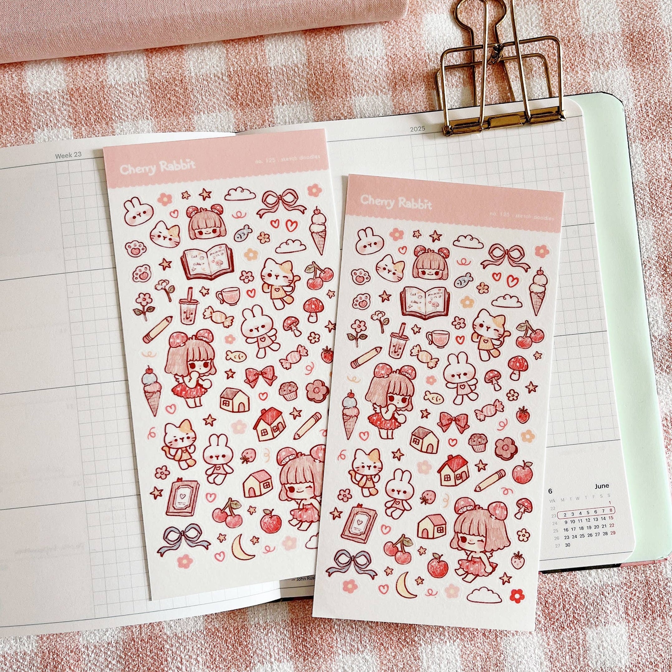 Sketch Doodles Washi Sticker Sheet — WashiGang