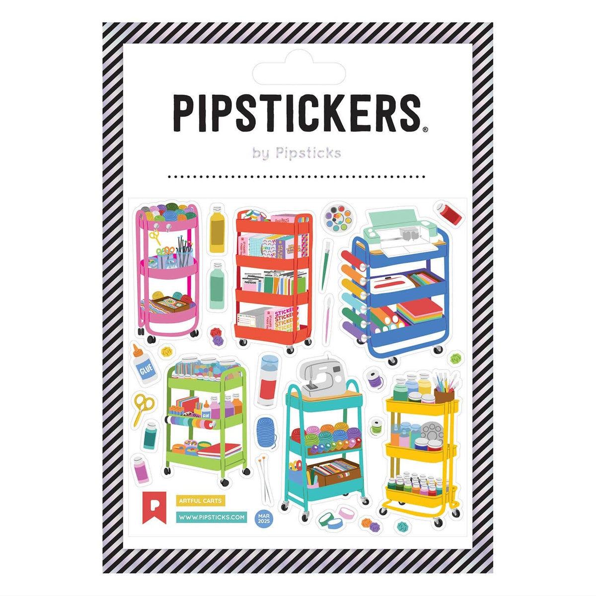 Artful Carts Stickers — WashiGang