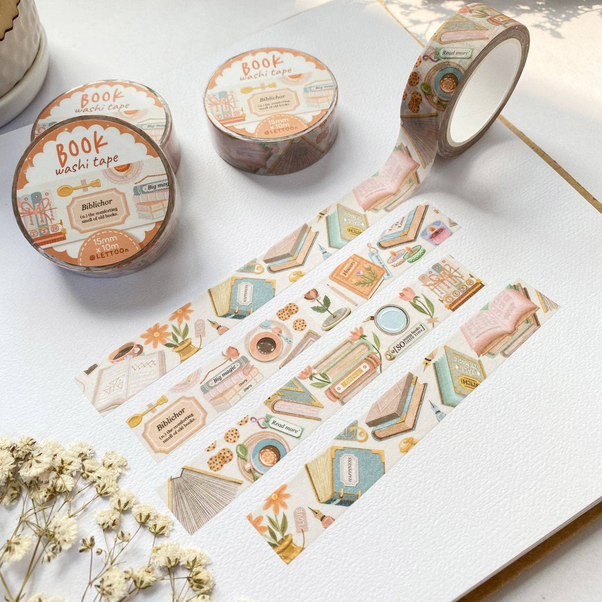 LETTOOn Washi Tape - Book | WashiGang Australia