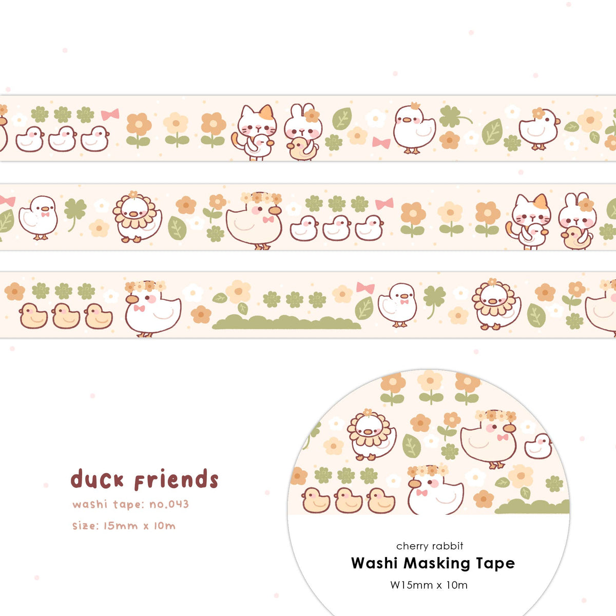 Duck Friends Washi Tape — WashiGang