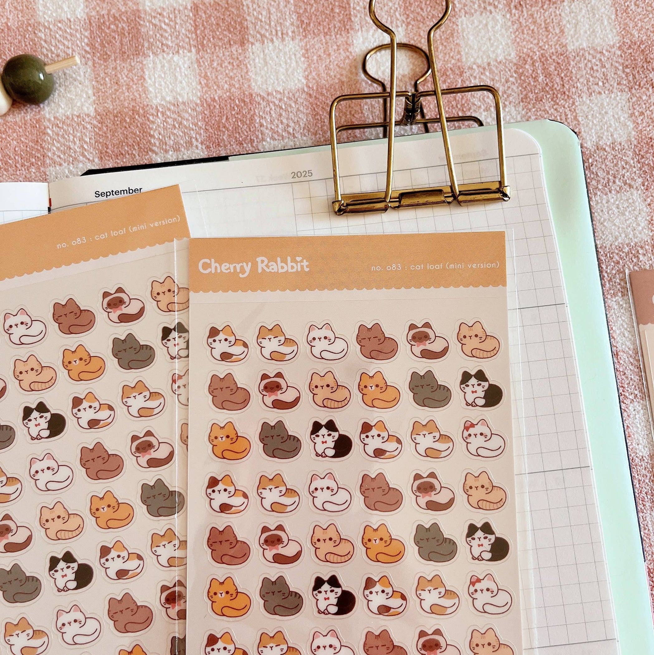 Cat Loafs (Mini Version) Clear Sticker Sheet — WashiGang