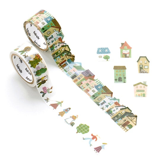 Bande Washi Tape Sticker Roll Set - A Town of Gentle Colours — WashiGang