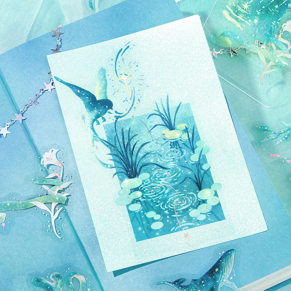 BGM 'Stardust Magic' Clear Deco Stickers - Earth — WashiGang