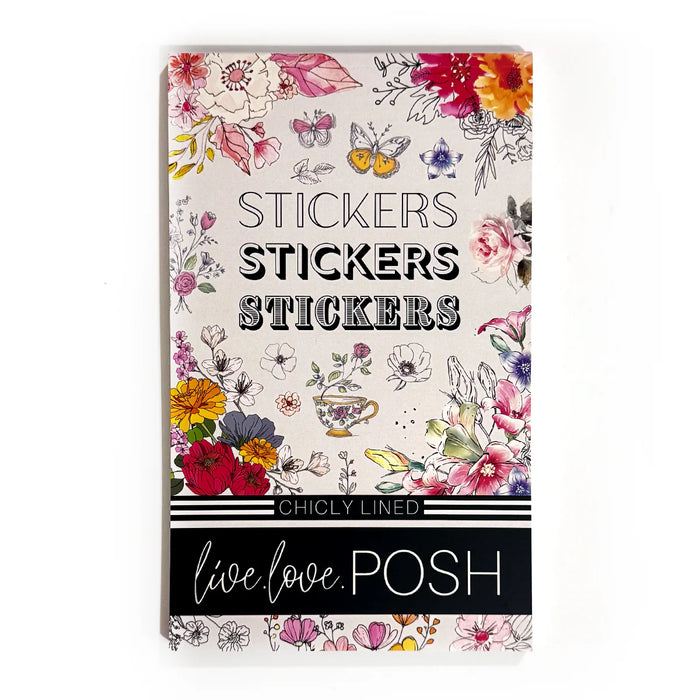 Live Love Posh Chicly Lined Sticker Book | WashiGang Australia