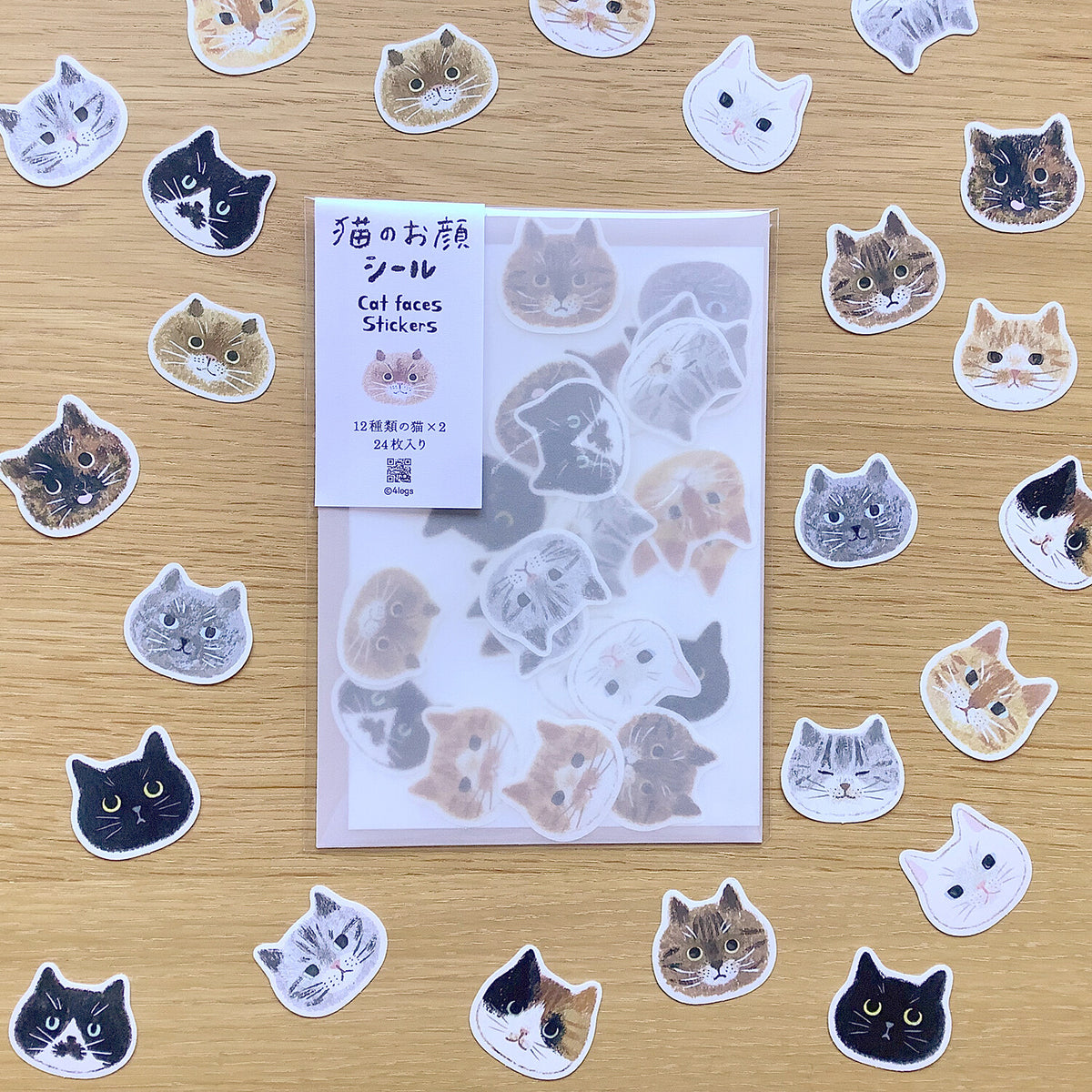 Cat Face Stickers — WashiGang