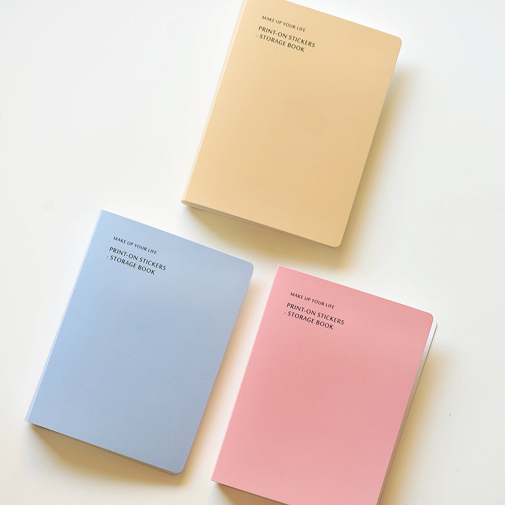 MU LifeStyle Sticker Storage Folder - Dusty Blue | WashiGang Australia