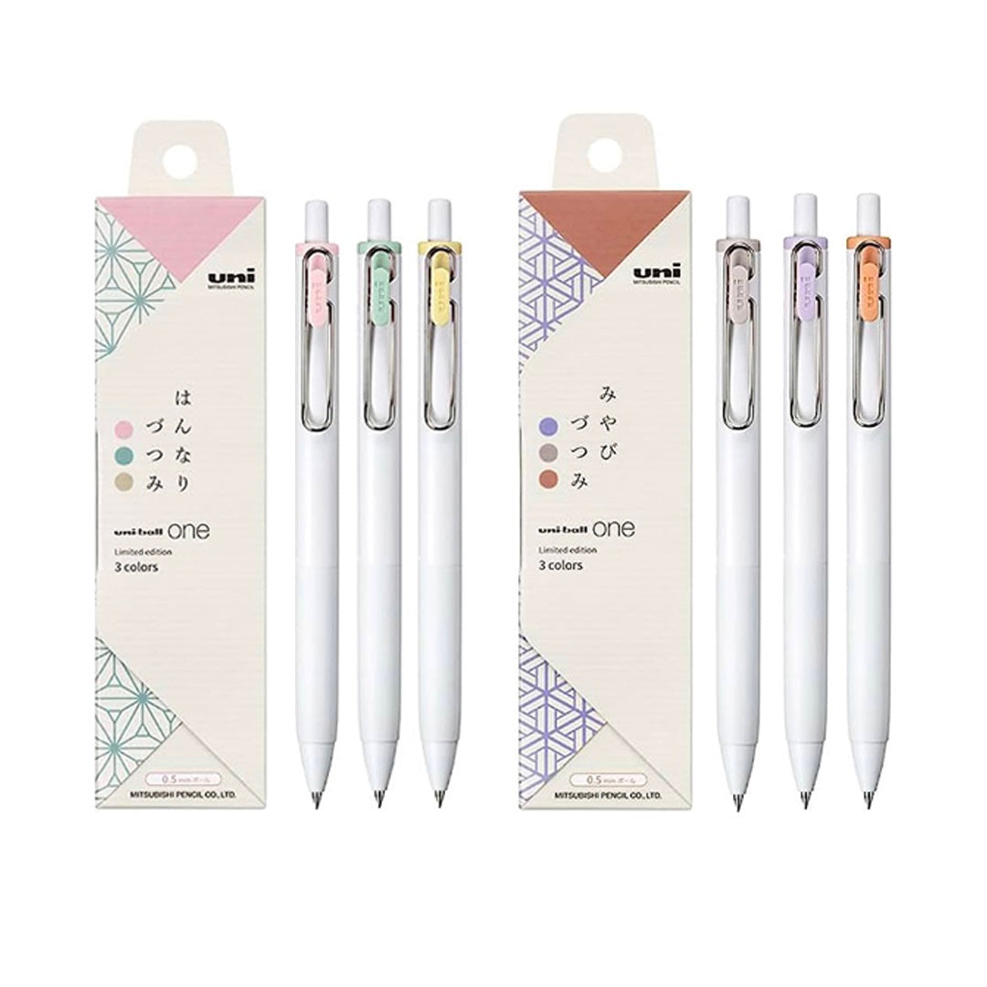 Uni-Ball One Gel Pen Sets - Limited Edition 'Japanese Taste' Colours ...