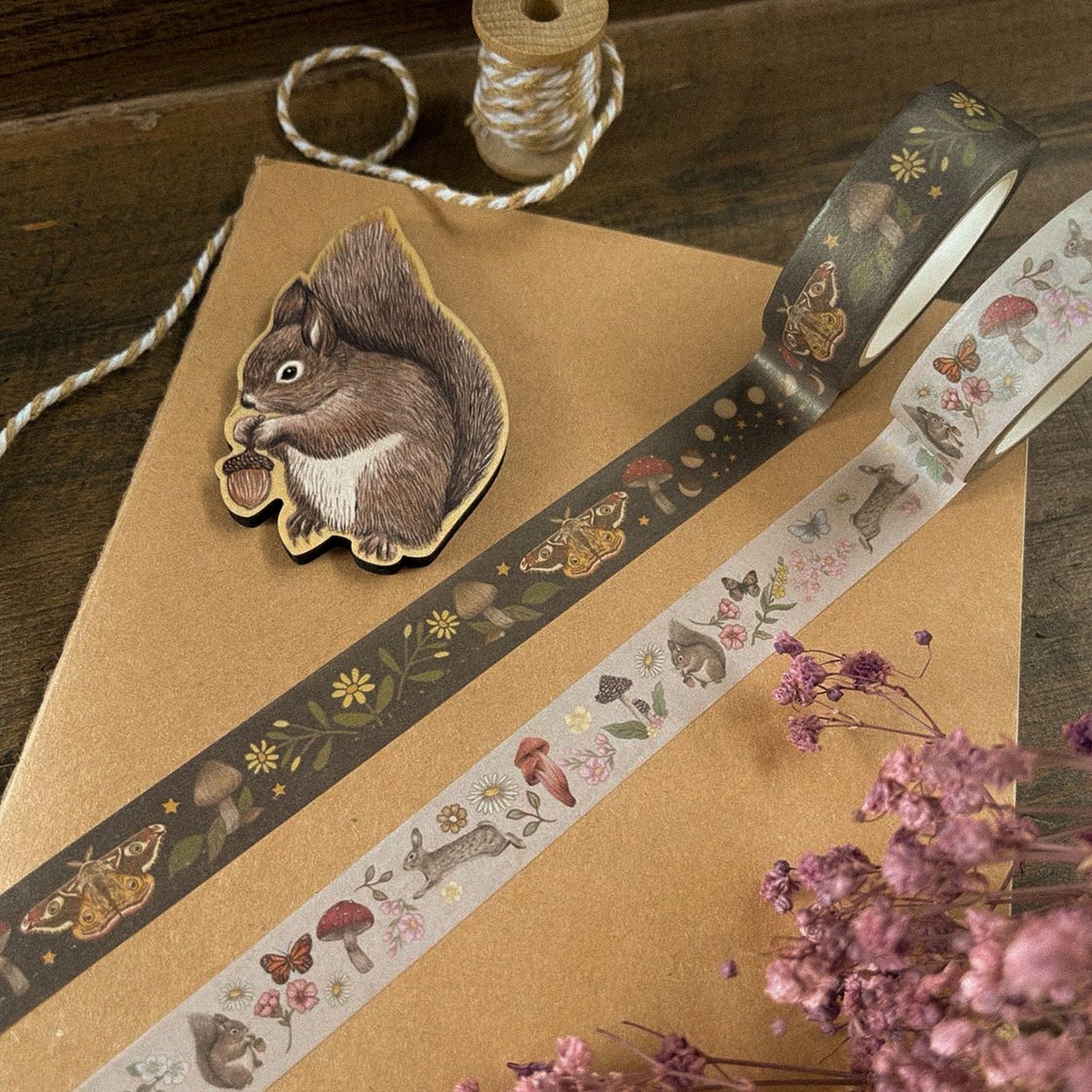 Spellbound Society Woodland Animals & Luna Moth Washi Tape | WashiGang ...