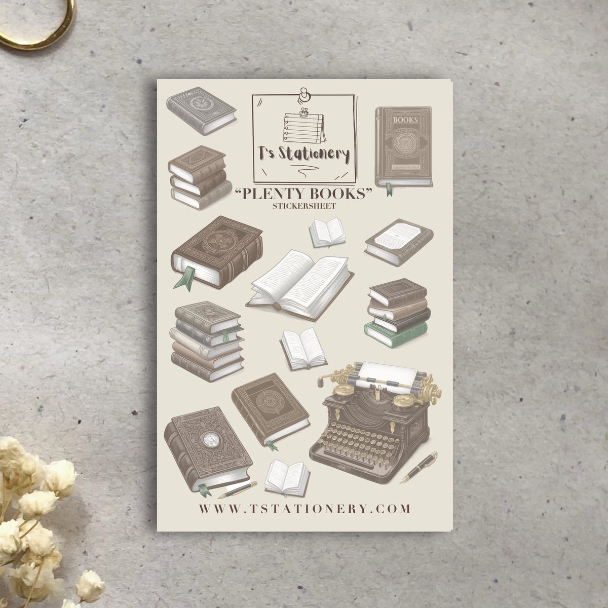 Plenty Books Sticker Sheet — WashiGang