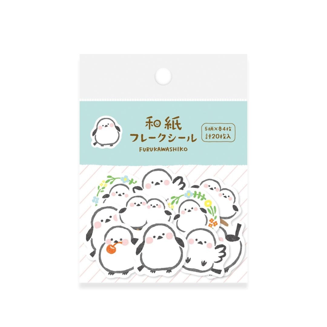 Paper Flake Stickers - Shimaenaga — WashiGang