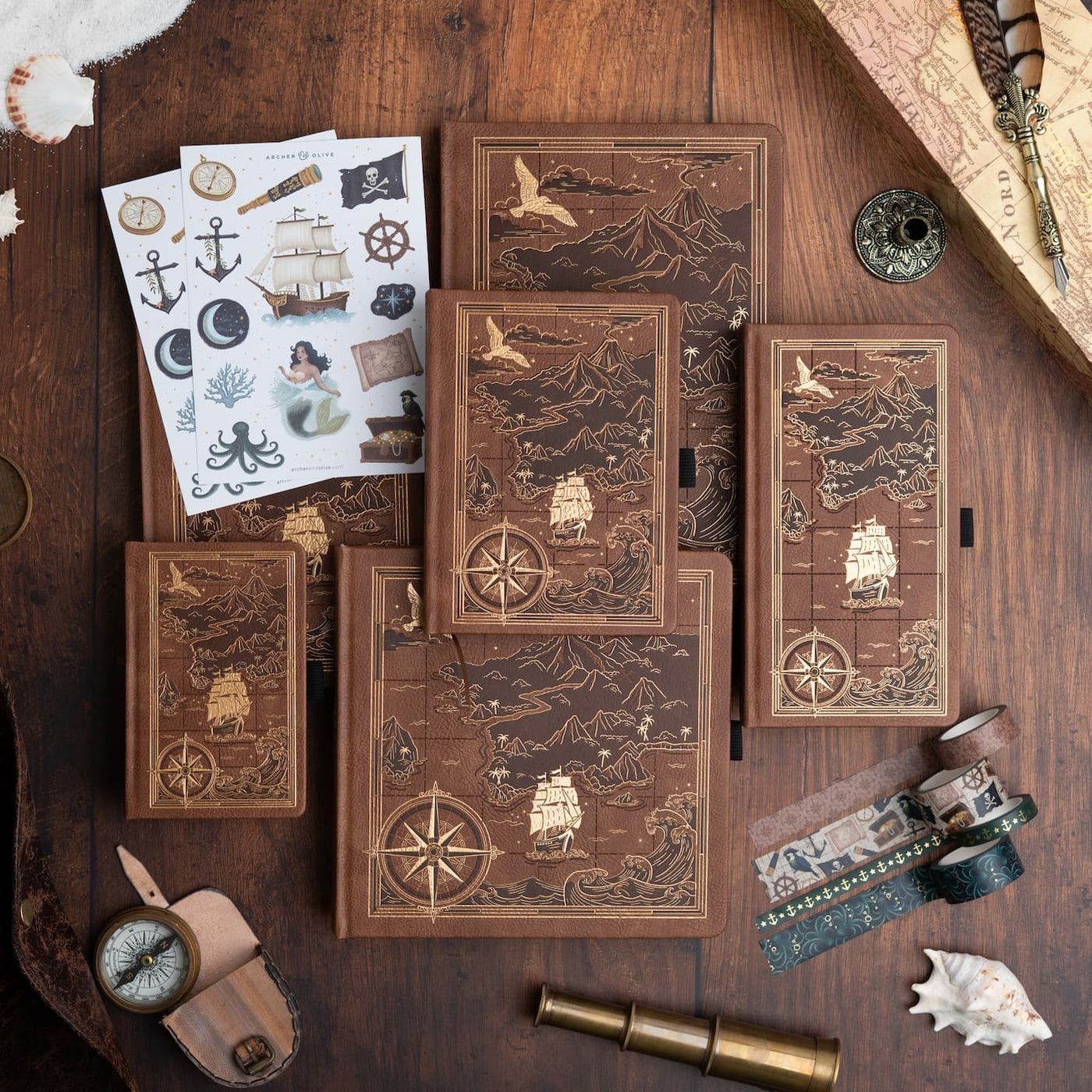 Archer & Olive Treasure Map Notebook | WashiGang Australia