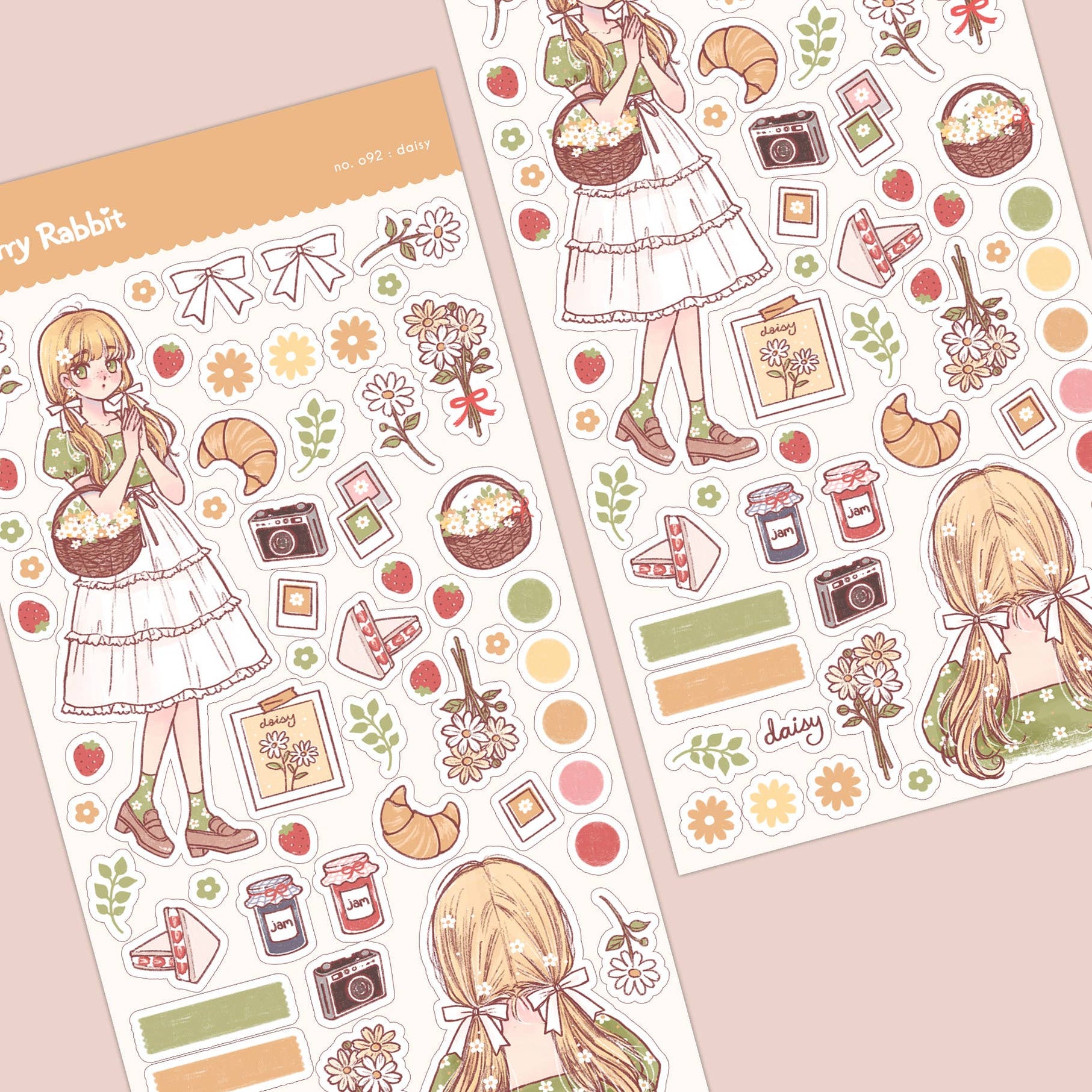 Daisy Clear Sticker Sheet — WashiGang