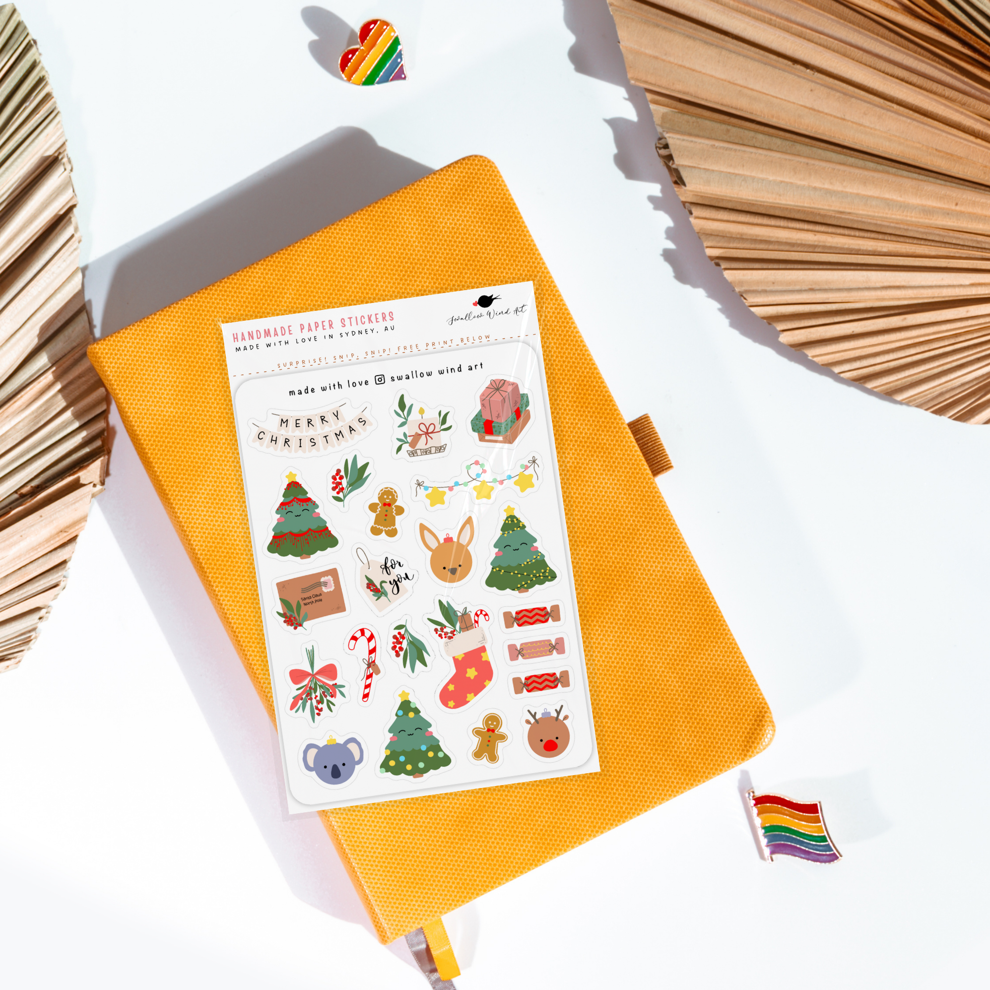 Sticker Sheet - Cute Australian Christmas — WashiGang