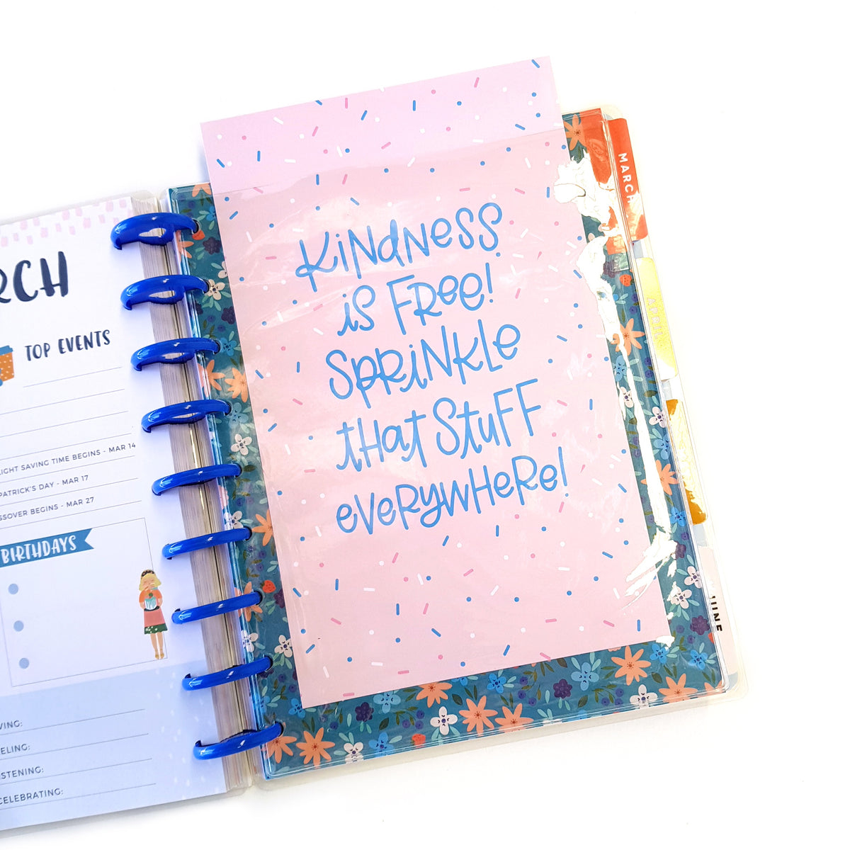 Disc Planner Clear Top-Opening Pocket | WashiGang Australia