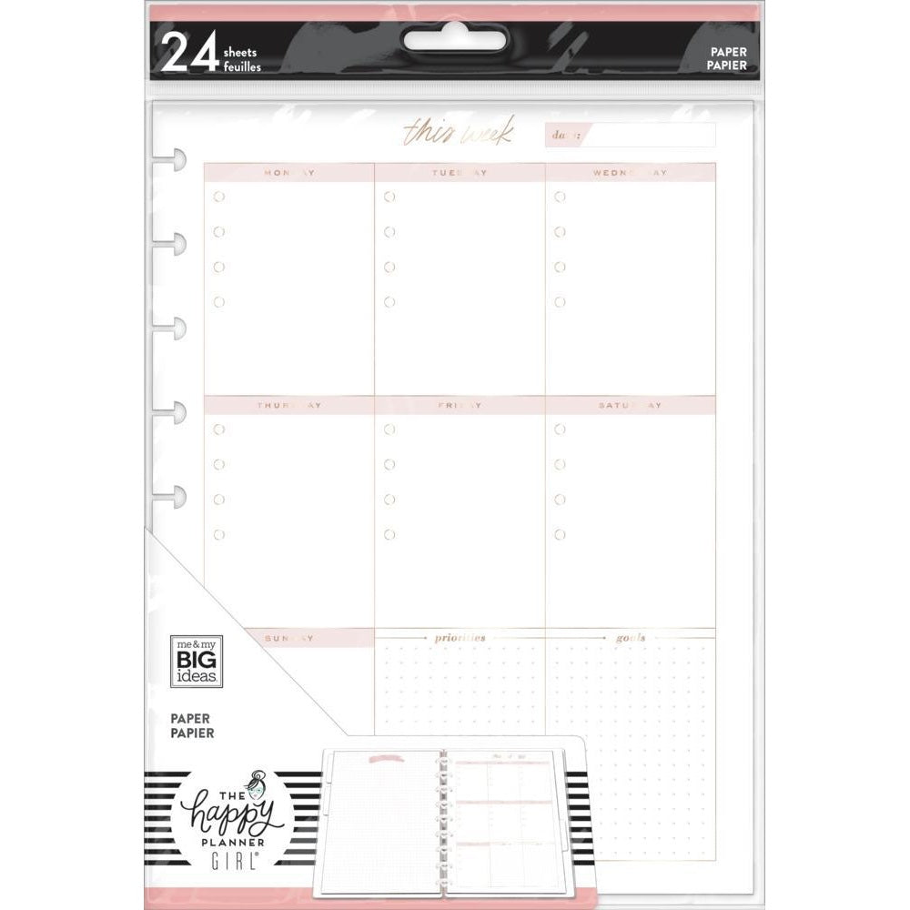 CLASSIC Happy Planner Note Paper - Minimalist | WashiGang Australia