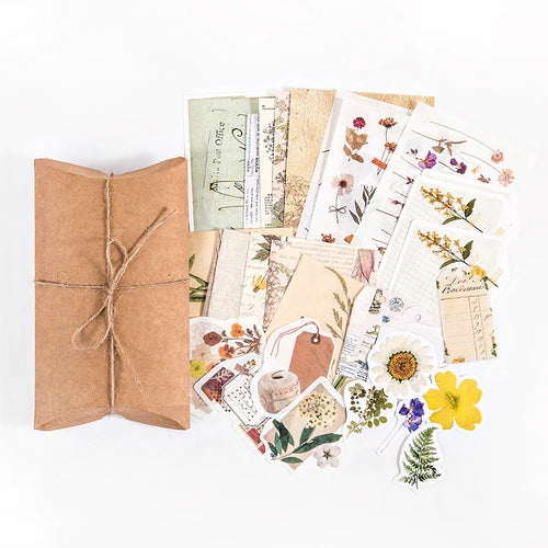 Vintage Style Collage Journaling Pack - Botanical | WashiGang Australia