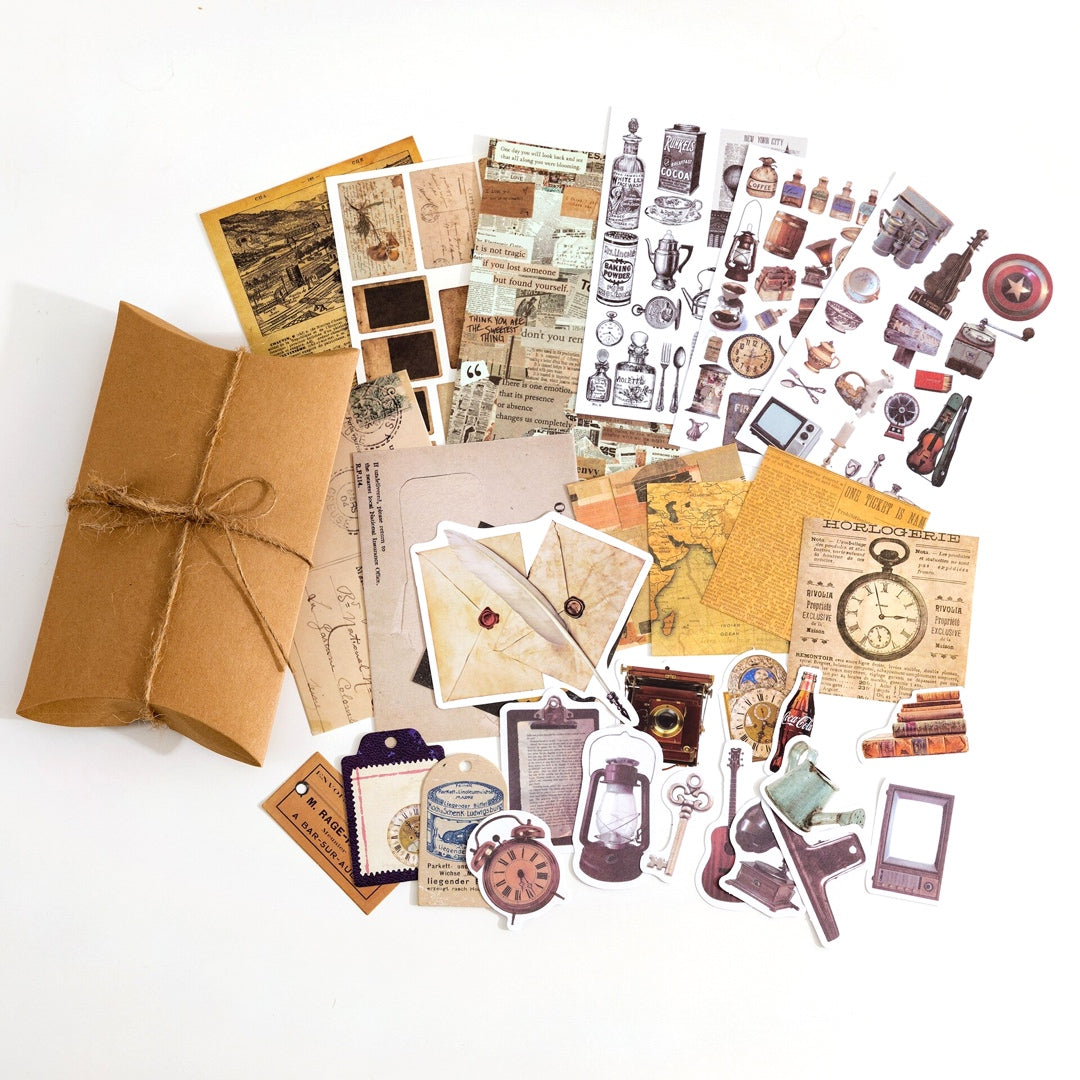 Vintage Style Collage Journaling Pack - Vintage Items | WashiGang Australia